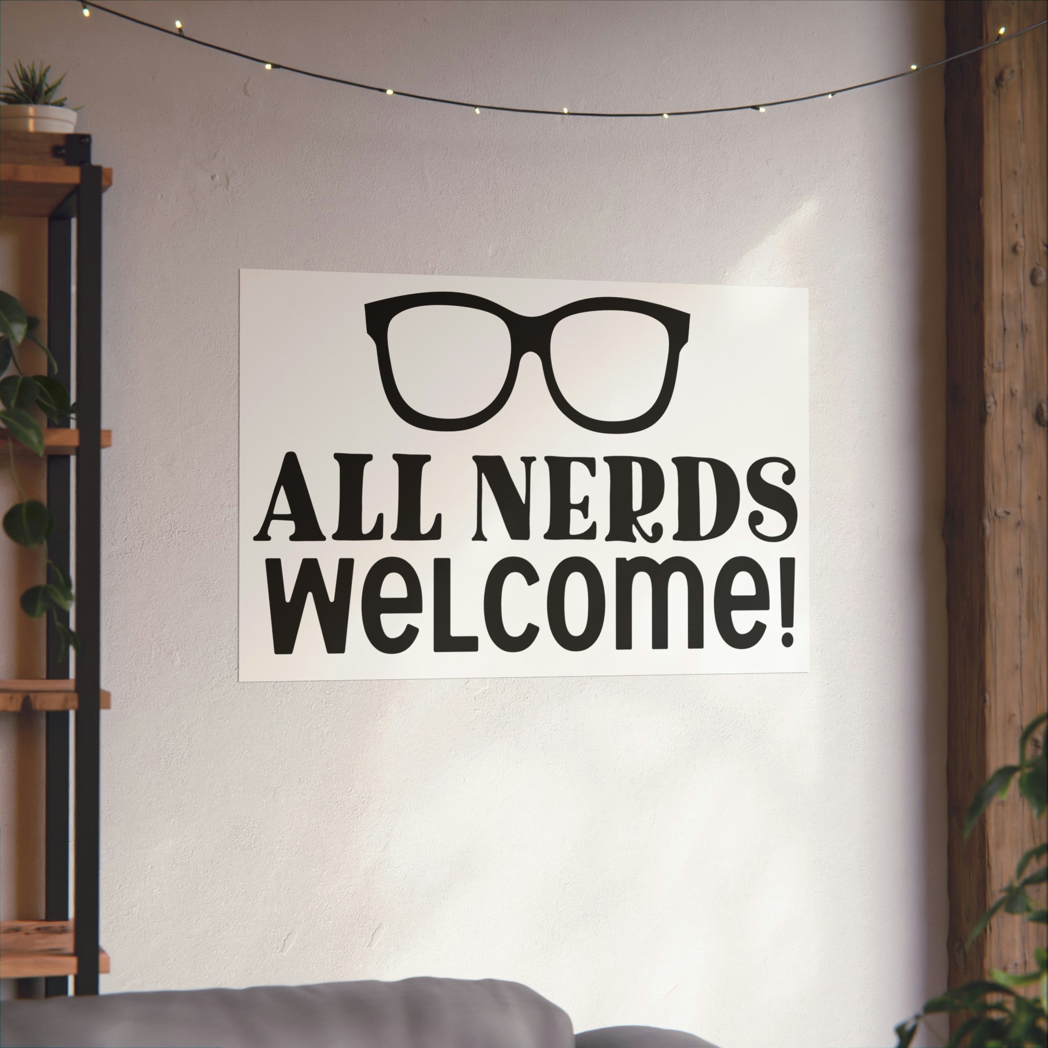 All Nerds Welcome Poster: Funny Classroom Wall Art - Etsy