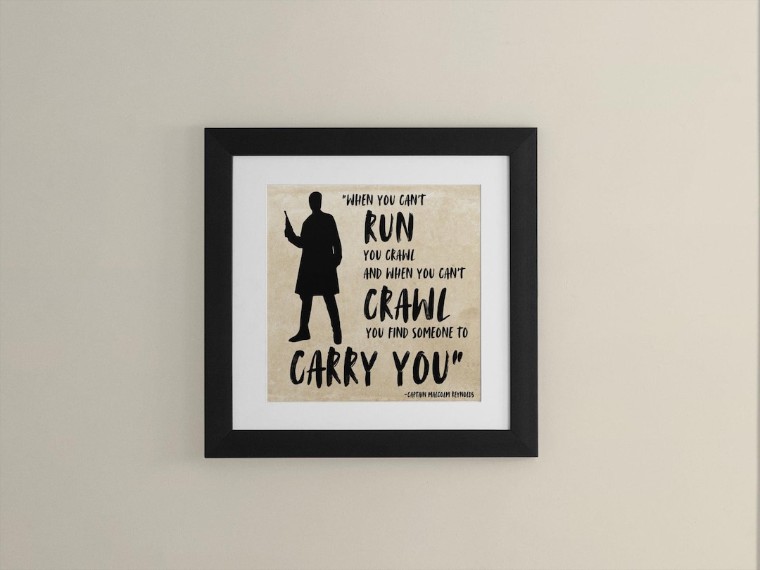 Malcolm Reynolds Quote Poster: Firefly Sci-fi Art Print - Etsy