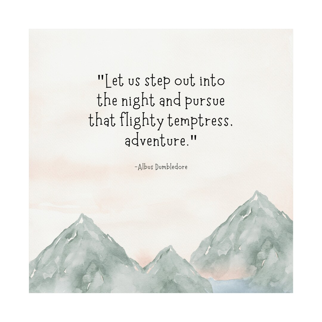 Albus Dumbledore Quote Art Print - Magical Wall Art - JK Rowling Quote ...