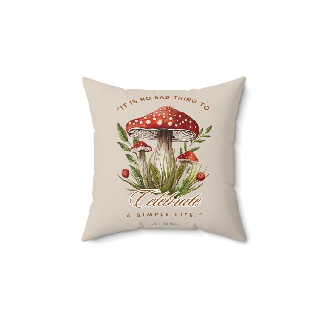 Lord of the Rings Throw Pillow It's No Bad Thing to Celebrate a Simple ...