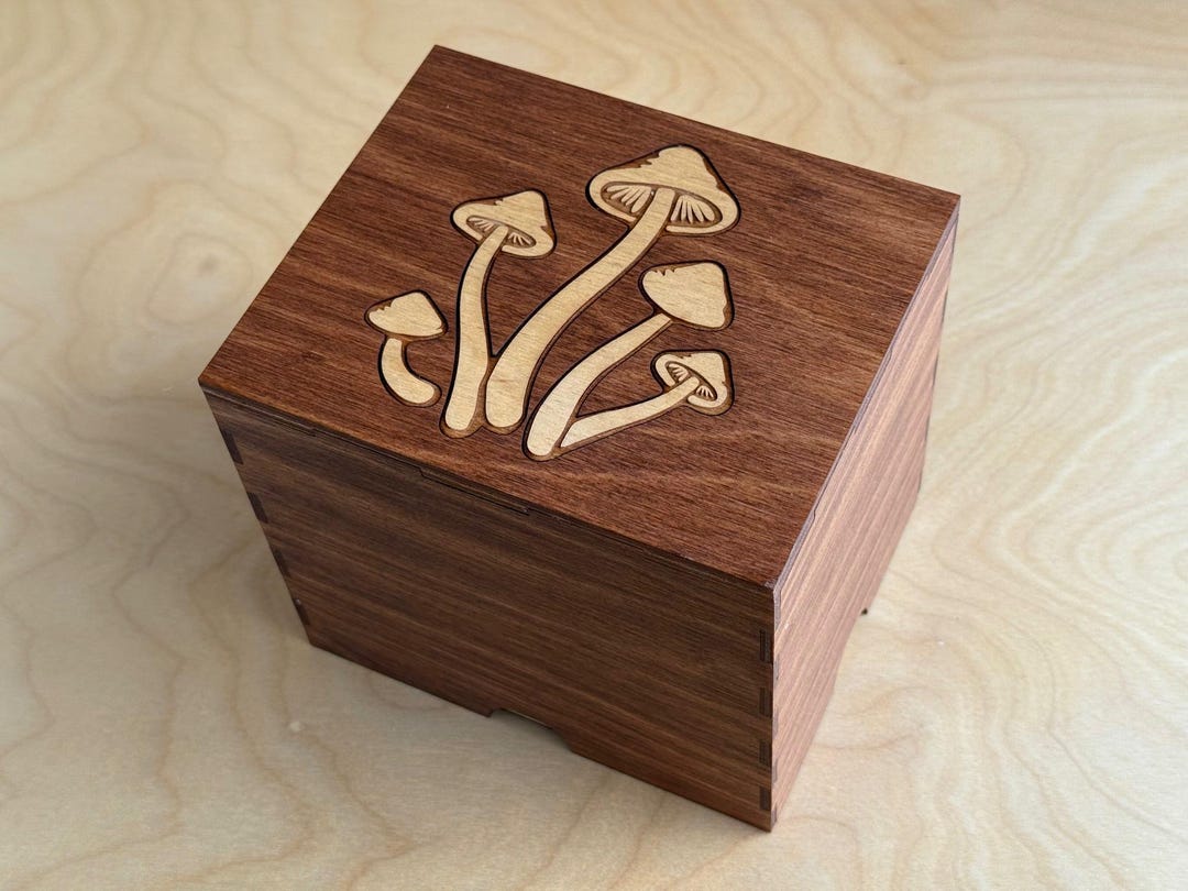 Magic Mushroom 2 Jar Stash Box With Rolling Tray - Etsy