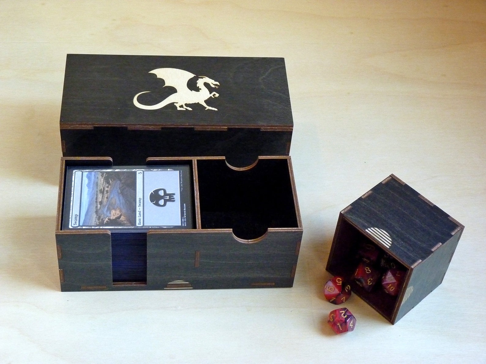 Magic Dragon 100 Card Deck and Dice Box | Etsy