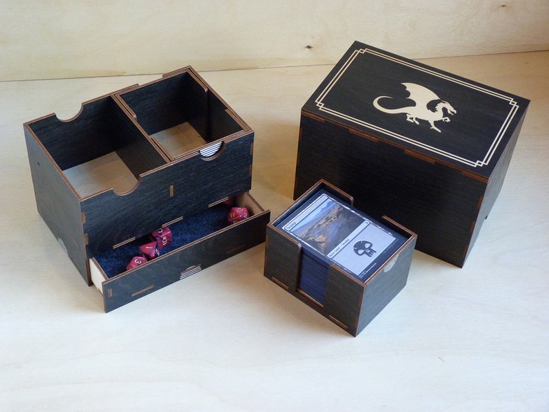 Magic Dragon 200 Card Deck and Dice Box - Etsy Canada