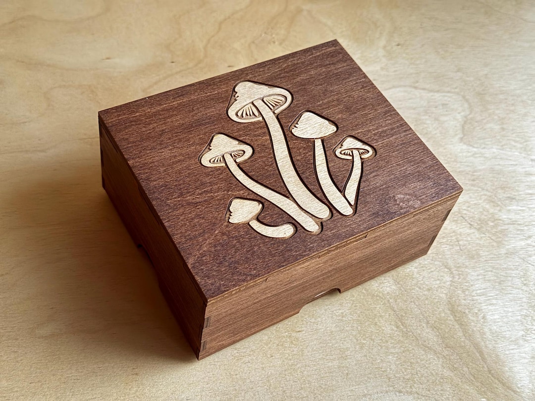 Magic Mushroom 2 Jar Stash Box - Etsy