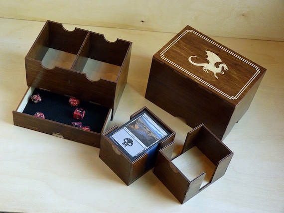 Magic Dragon 200 Card Deck and Dice Box | Etsy