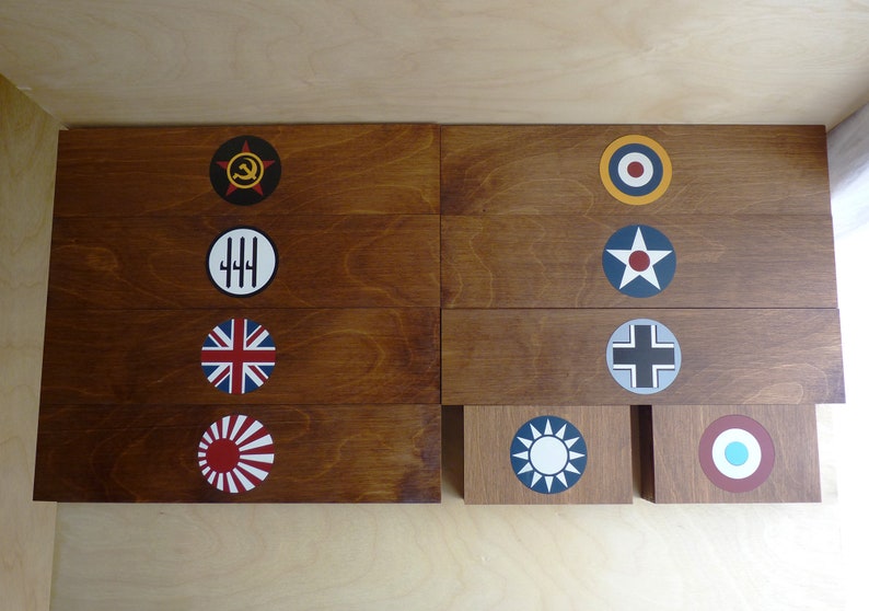 Set of 9 WWII Game Boxes for Tokens Vehicles and Troops - Etsy