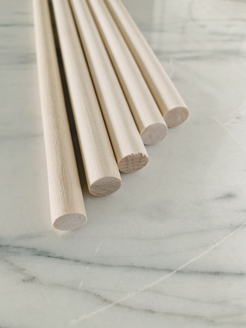 Pack of 3 Wooden Dowels / 12 Maple Wood Dowel / Unfinished | Etsy