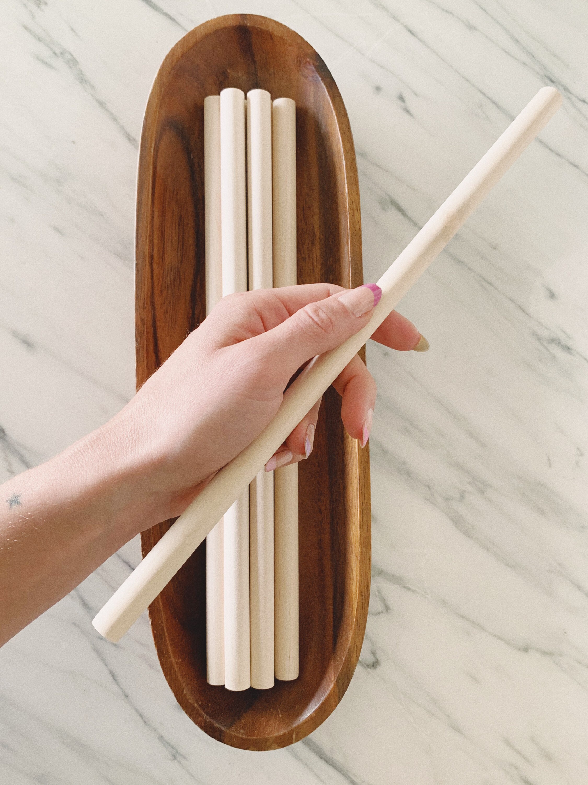 Pack of 3 Wooden Dowels / 12” Maple Wood Dowel / Unfinished Hard Wood ...