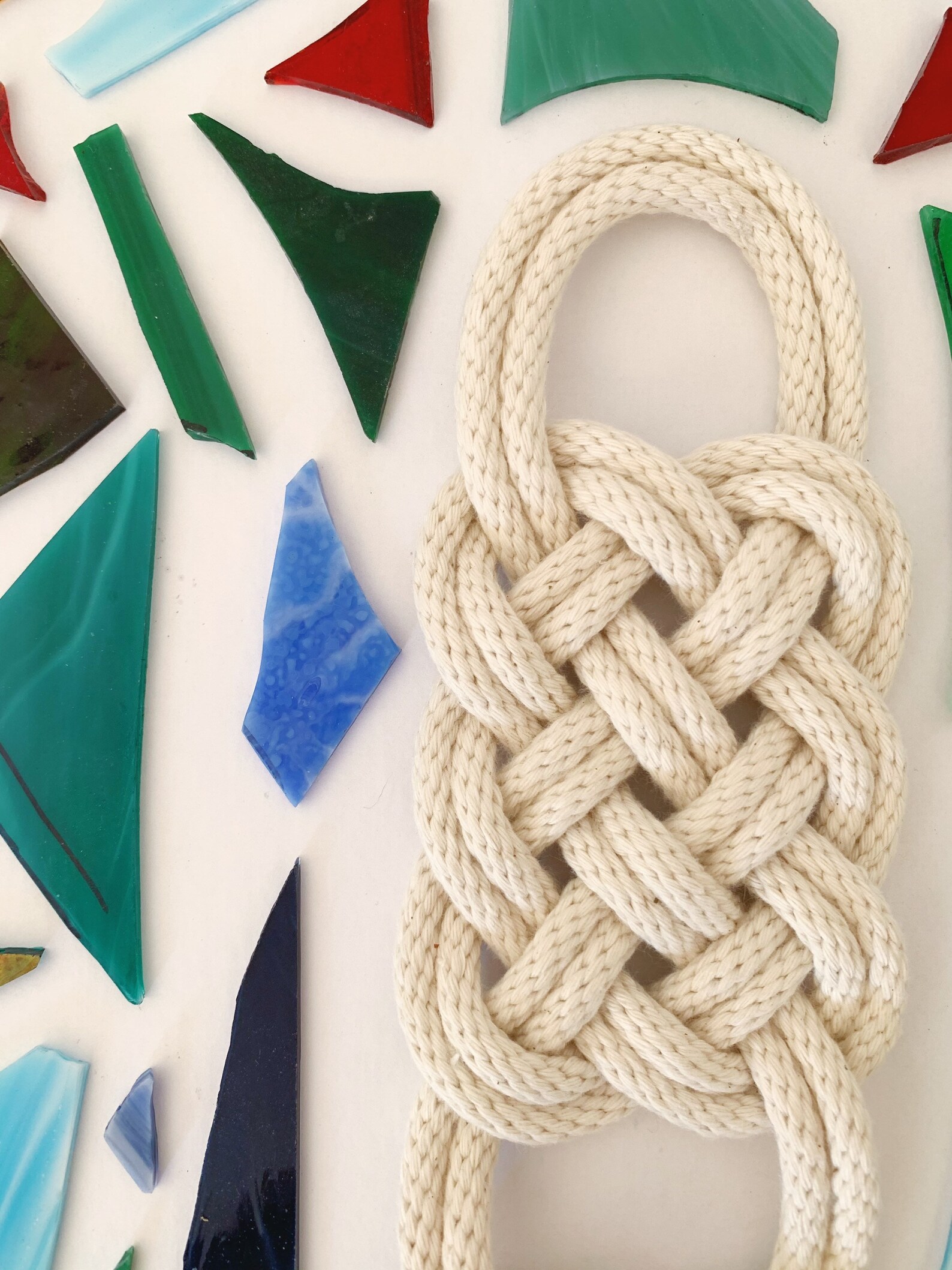 Celtic Knot Wall Charm / Fiber Art Wallhanging - Etsy