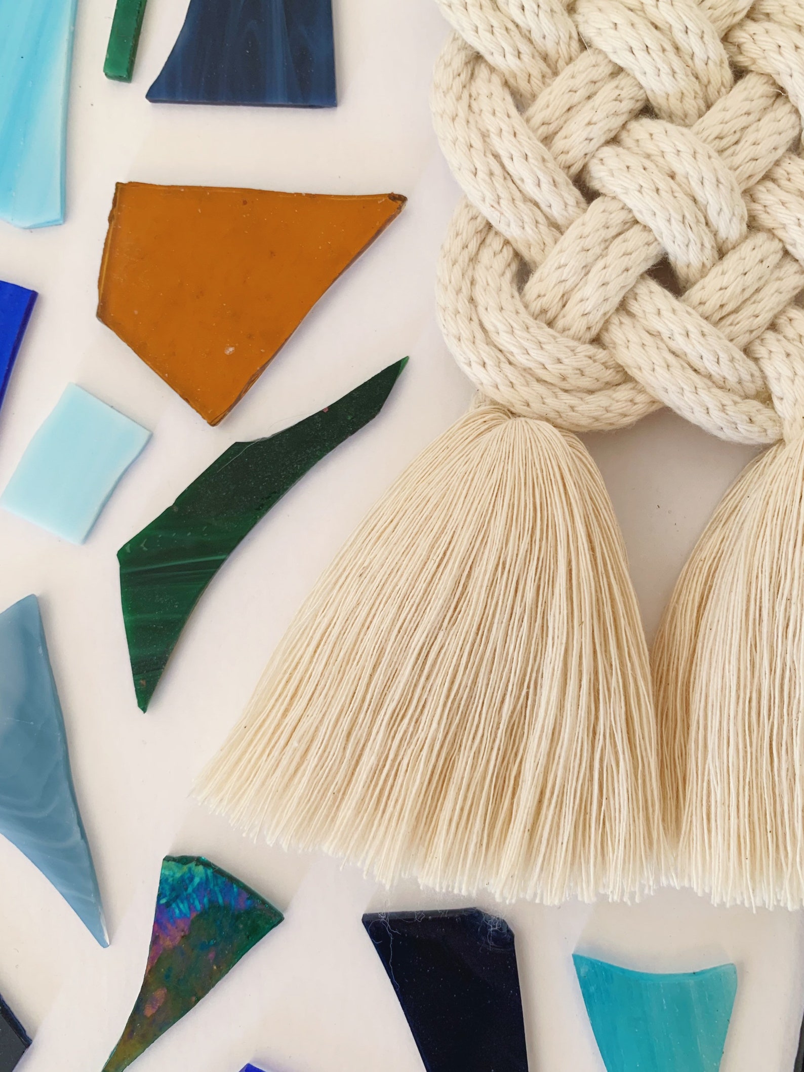 Celtic Knot Wall Charm / Fiber Art Wallhanging - Etsy