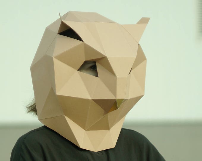 Máscara de Calavera DIY, Plantilla imprimible Papercraft para crear un ...