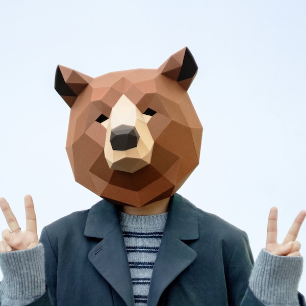 Bear Mask - Etsy