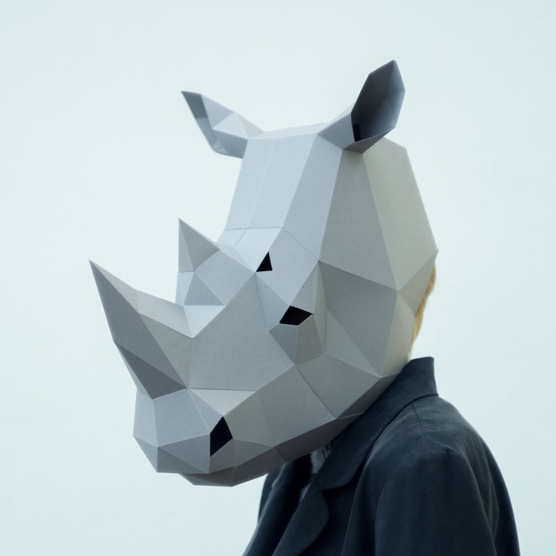 Rhinoceros Mask Pattern - Etsy