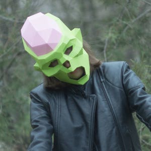 Make Zombie Mask,diy Head,instant Pdf Download, Paper Mask,horror, 3D ...