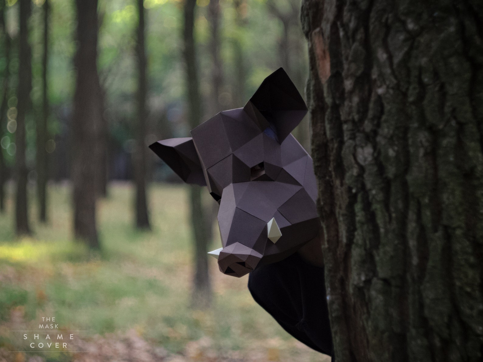 Make Boar Face Maskpolygon Maskpdfwild Boardiy Paperface - Etsy