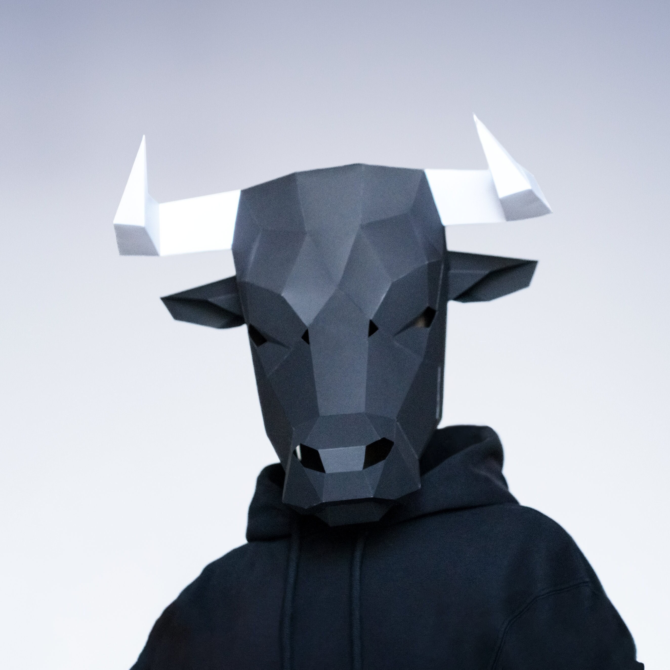 Modello per creare maschera da toro con la carta per Halloween e feste ...