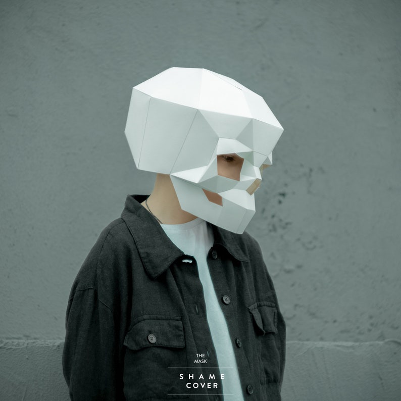 DIY Skull Mask for Kids Papercraft Halloween Costume - Etsy