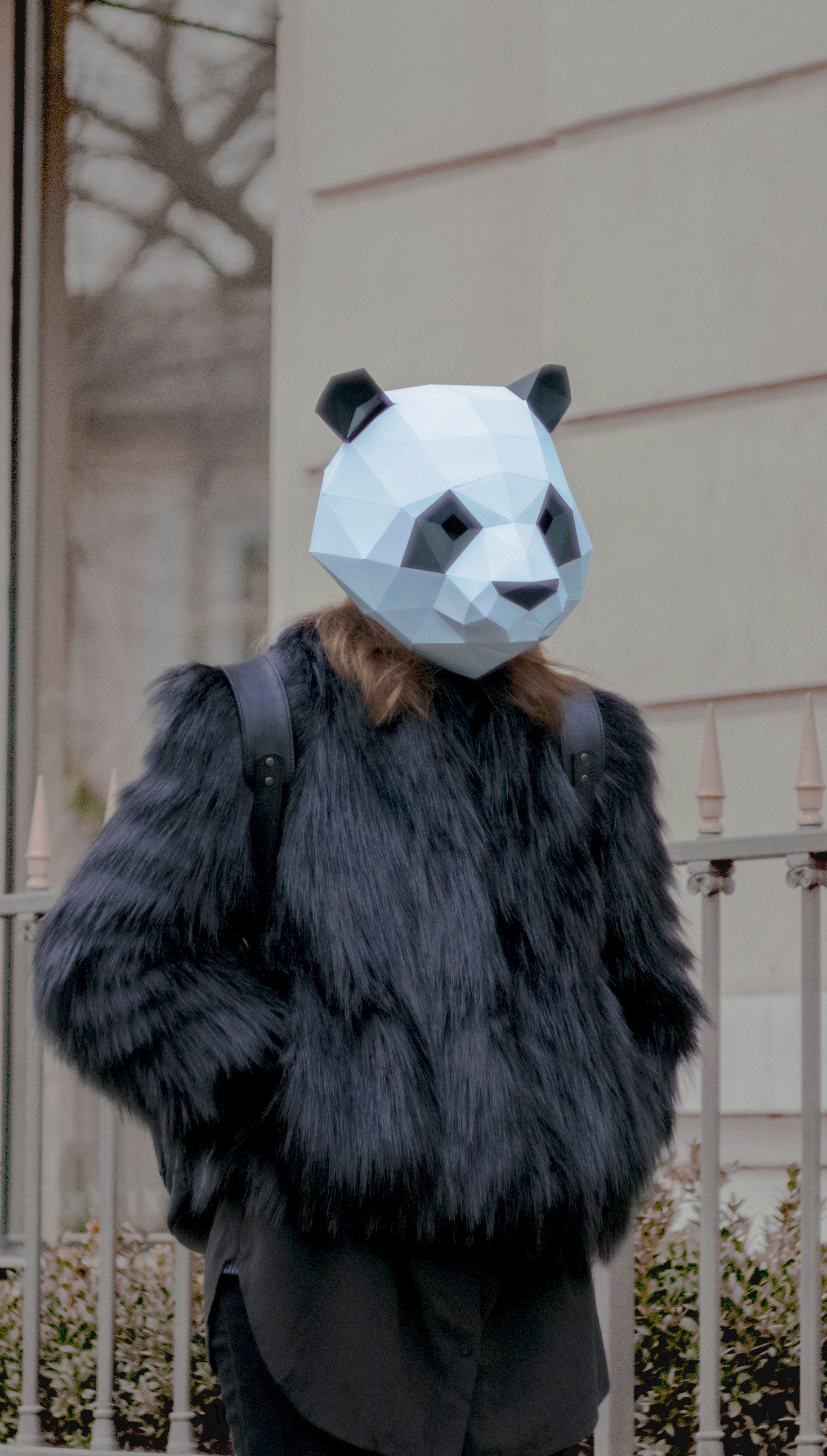 Panda Head Costume