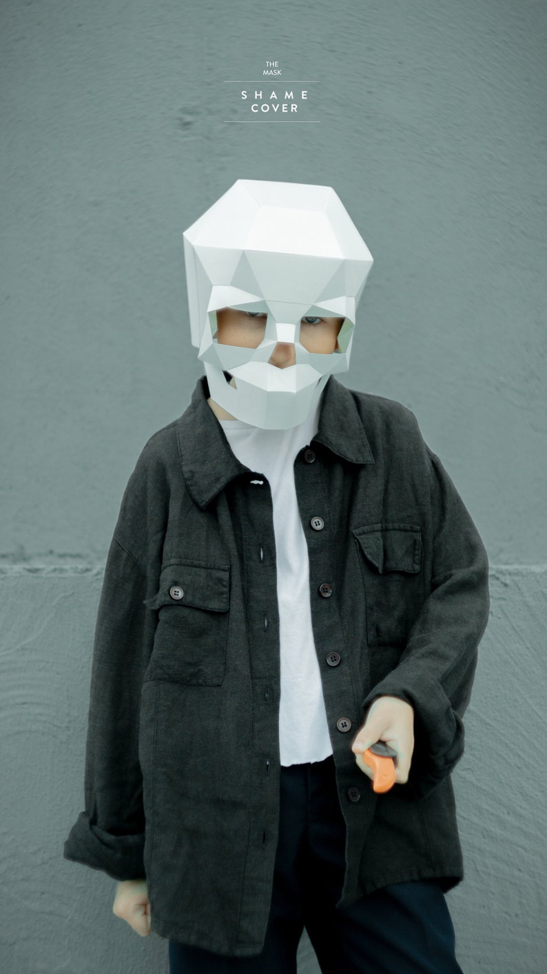 DIY Skull Mask for Kids Papercraft Halloween Costume - Etsy
