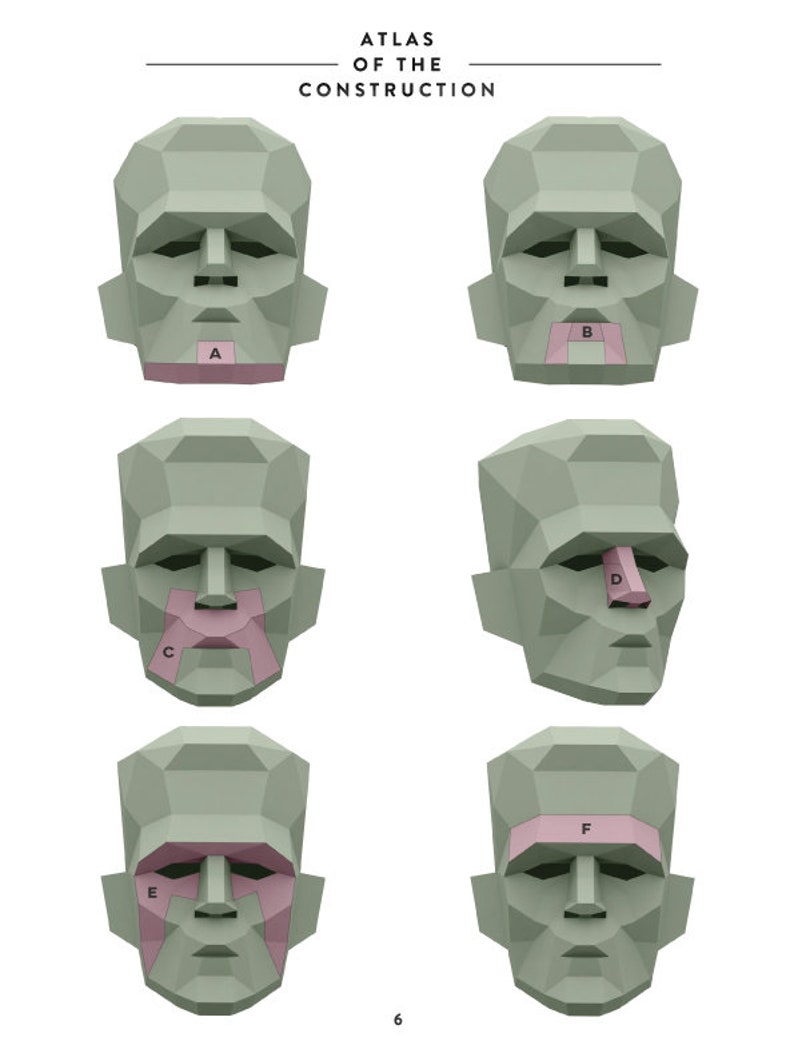 Make Frankenstein Face Mask,polygon Mask,pdf,diy Paper,face Mask ...