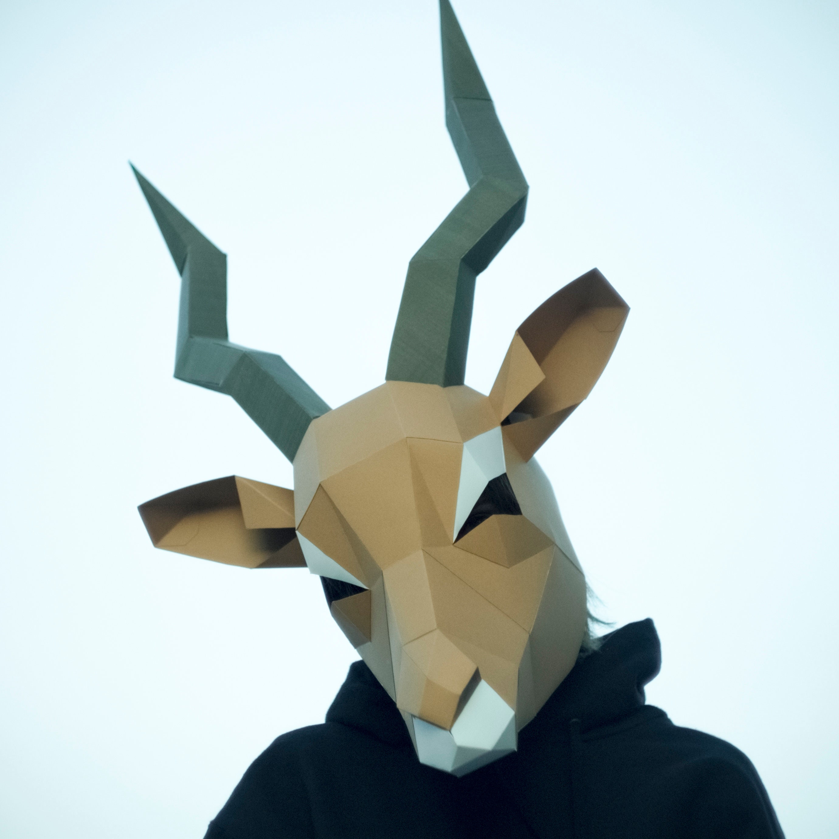 Gazelle Mask Template Making A Tribal Mask From 11:00pm At Night