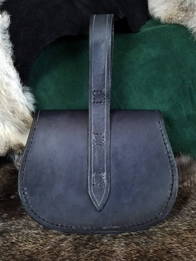 Birka Style Leather Belt Pouch | Etsy