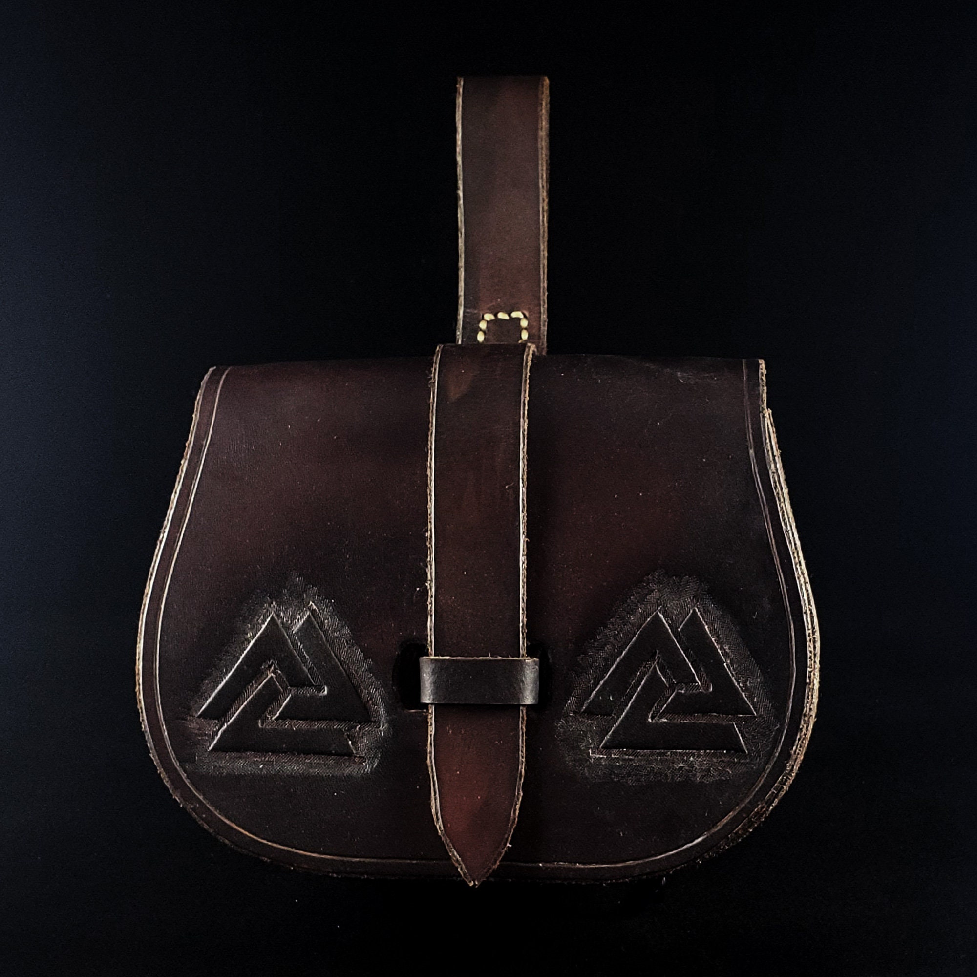 Valknut Birka Leather Pouch - Etsy