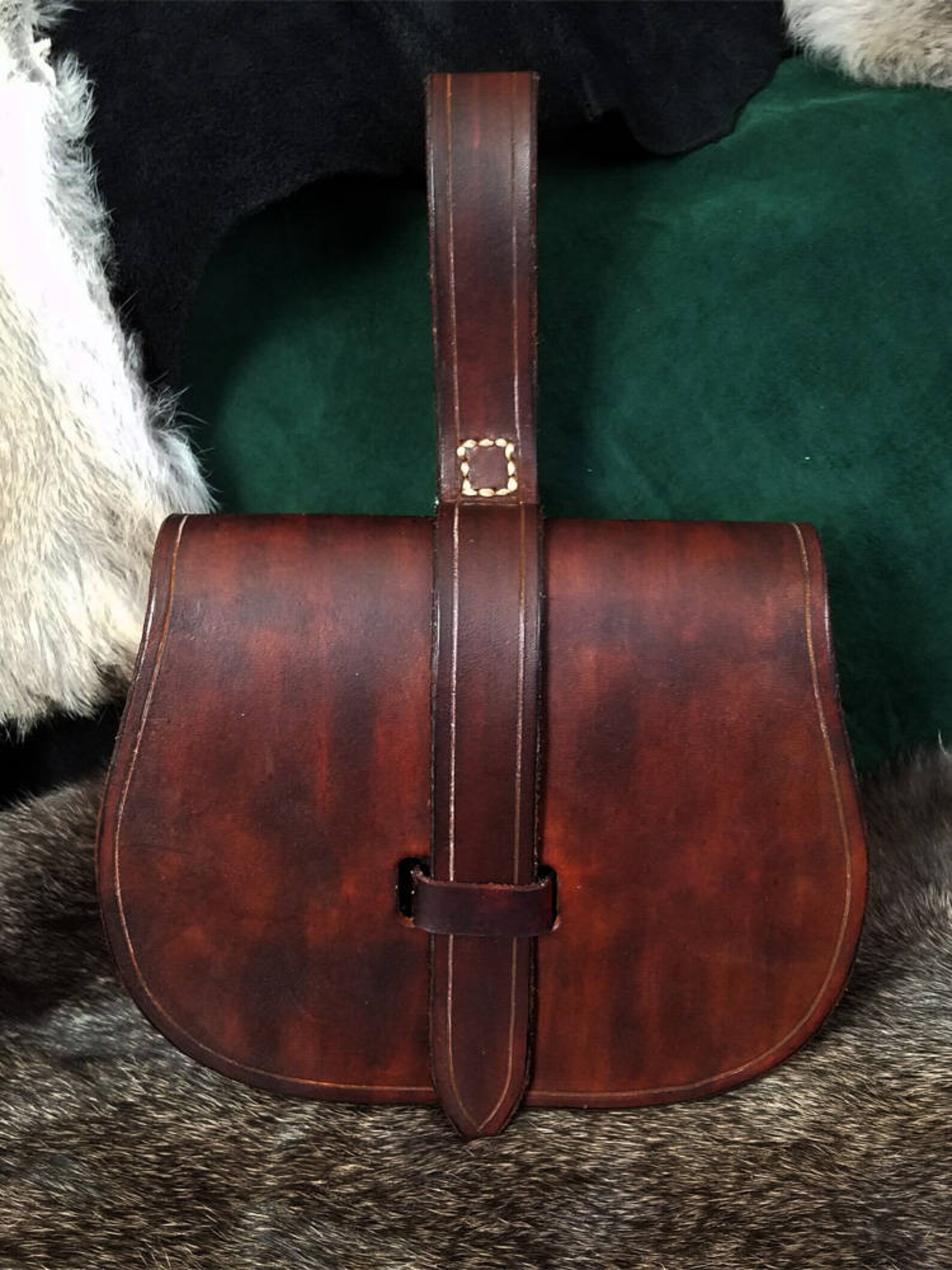 Birka Style Leather Belt Pouch - Etsy