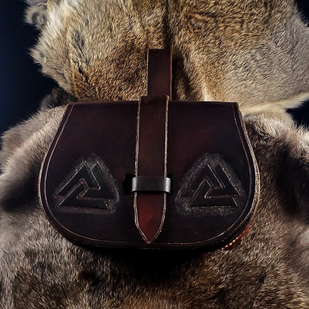 Valknut Birka Leather Pouch - Etsy