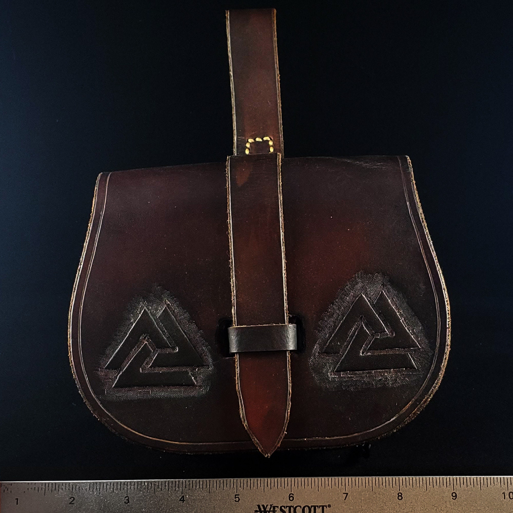 Valknut Birka Leather Pouch - Etsy