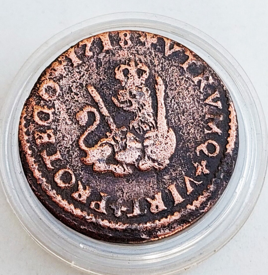 Rare Beautiful Coin Copper Shipwreck Spanish Pirate Treasure - 1718 - Etsy