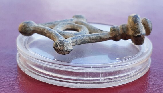 authentic Medieval cross of lead templar 13th century - Gem