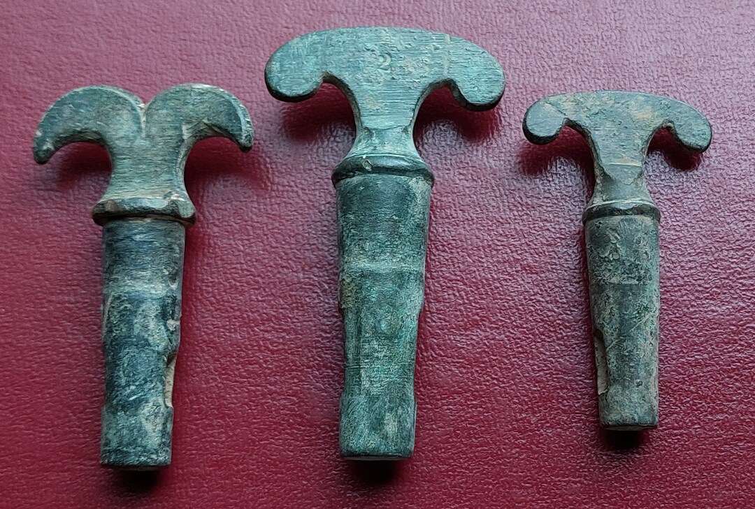 Authentic Beautiful Lot of Late Medieval Cast Copper Tap Keys - 16th ...