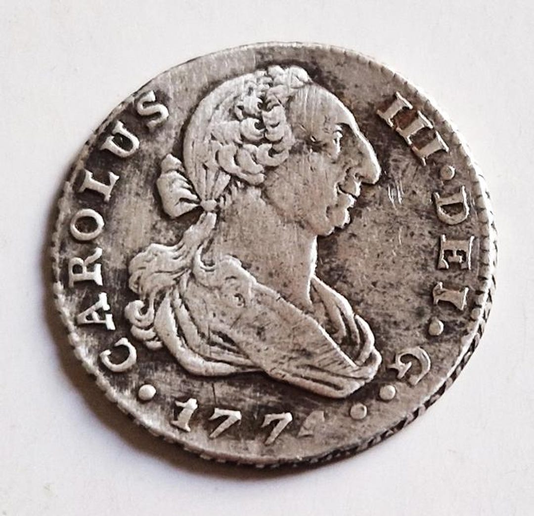 Rare Authentic Beautiful Real Silver Coin Shipwreck Charles III Madrid ...