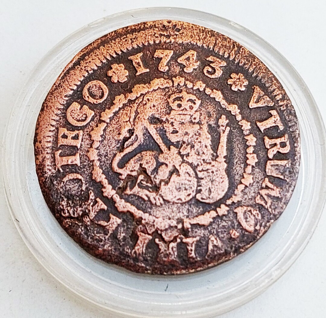 Rare Beautiful Coin Copper Shipwreck Spanish Pirate Treasure 1743 ...