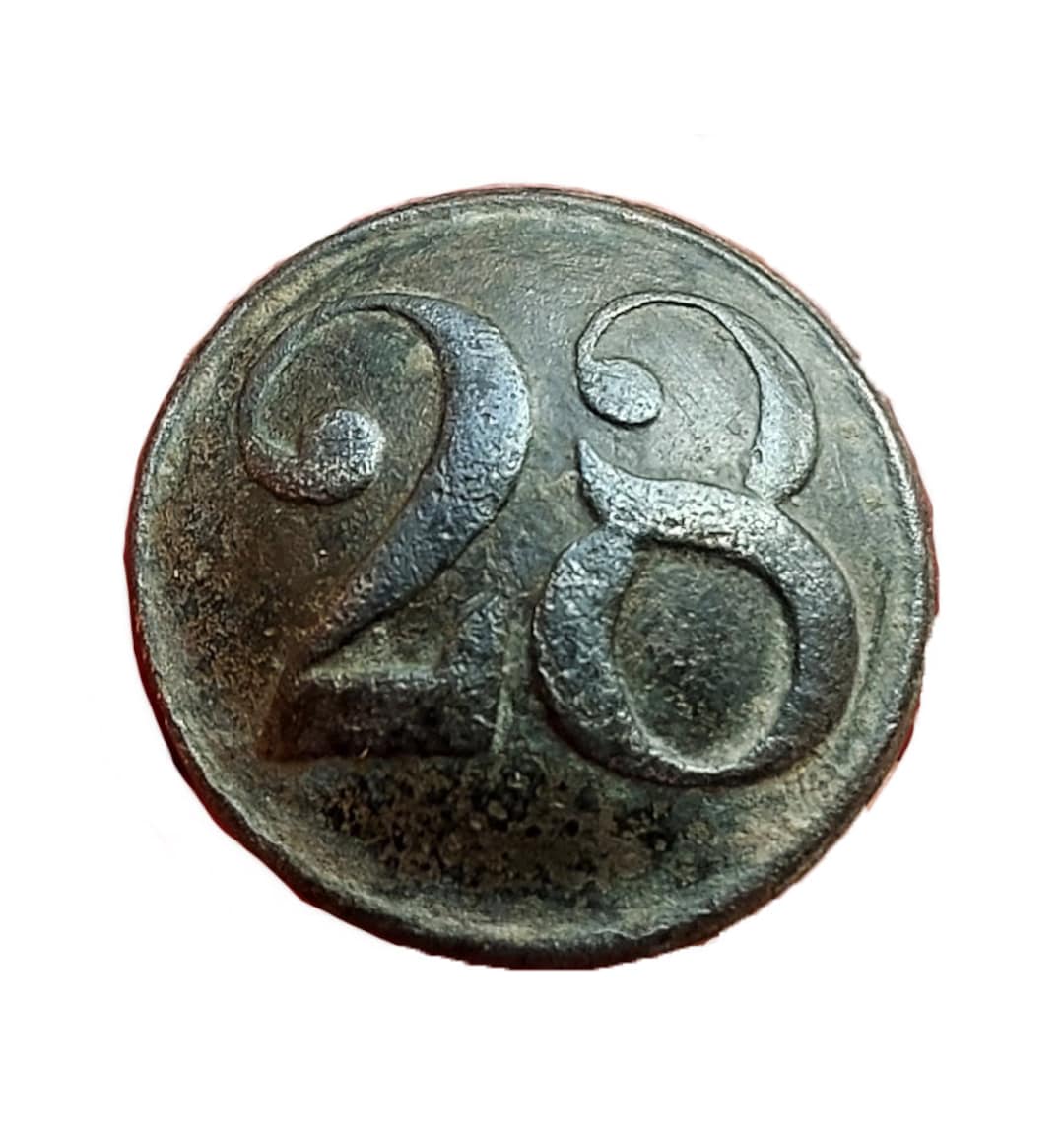 France Napoleonic Wars French Rare Button 28 Regiment Military Army ...