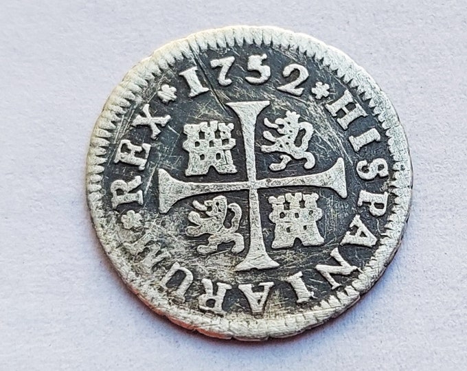 Spanish - Rare Authentic Beautiful 1/2 Real Silver Ferdinand VI ...