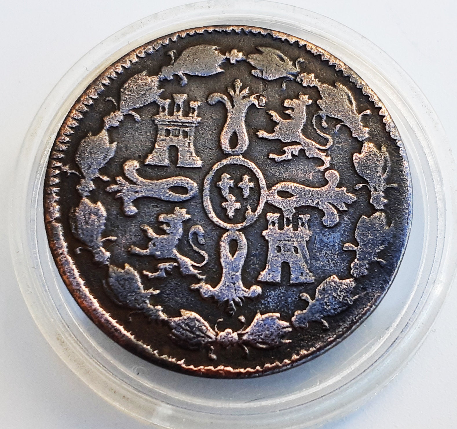 Rare Authentic Beautiful Coin Ferdinand VII Royal Copper Spanish Coin ...