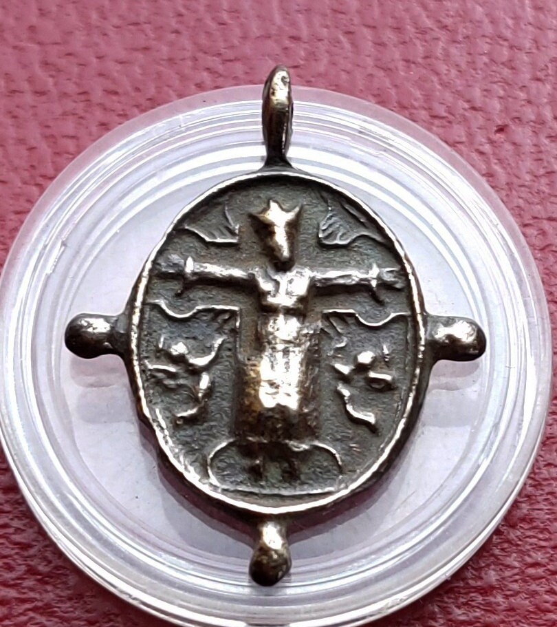 Authentic Rare Medieval Bronze Medal of Our Lady of Loreto - 16th ...