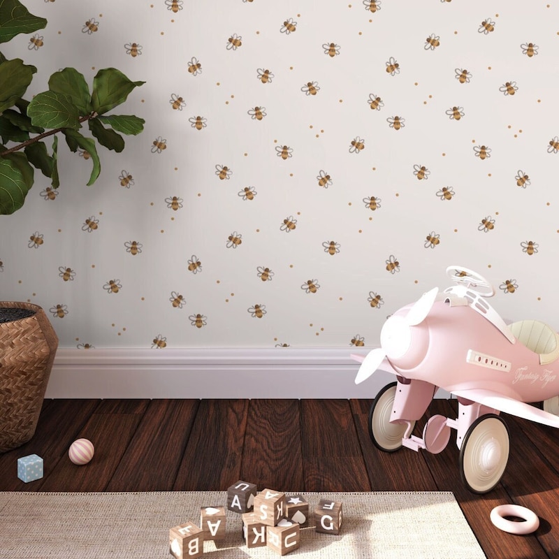 Honey Bees Wallpaper - Etsy