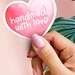 X50 Handmade With Love Product Stickers | Small Business Stationary ...