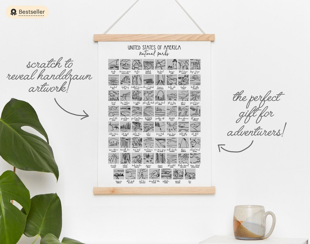 US National Parks Scratch-off Poster | Travel Bucket List | US Travel ...