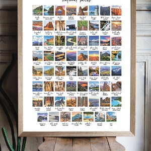 US National Parks Scratch-off Poster | Travel Bucket List | US Travel ...