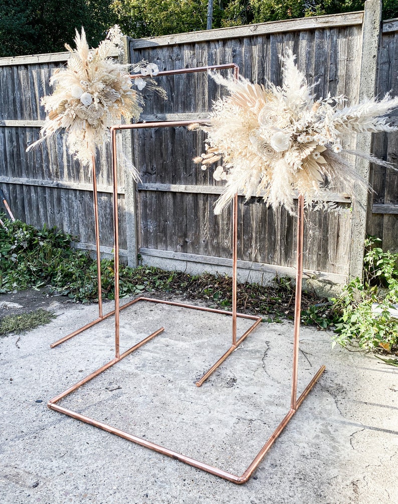 Copper Wedding Backdrop Frame Sign Arch for Flowers & Garlands - Etsy UK