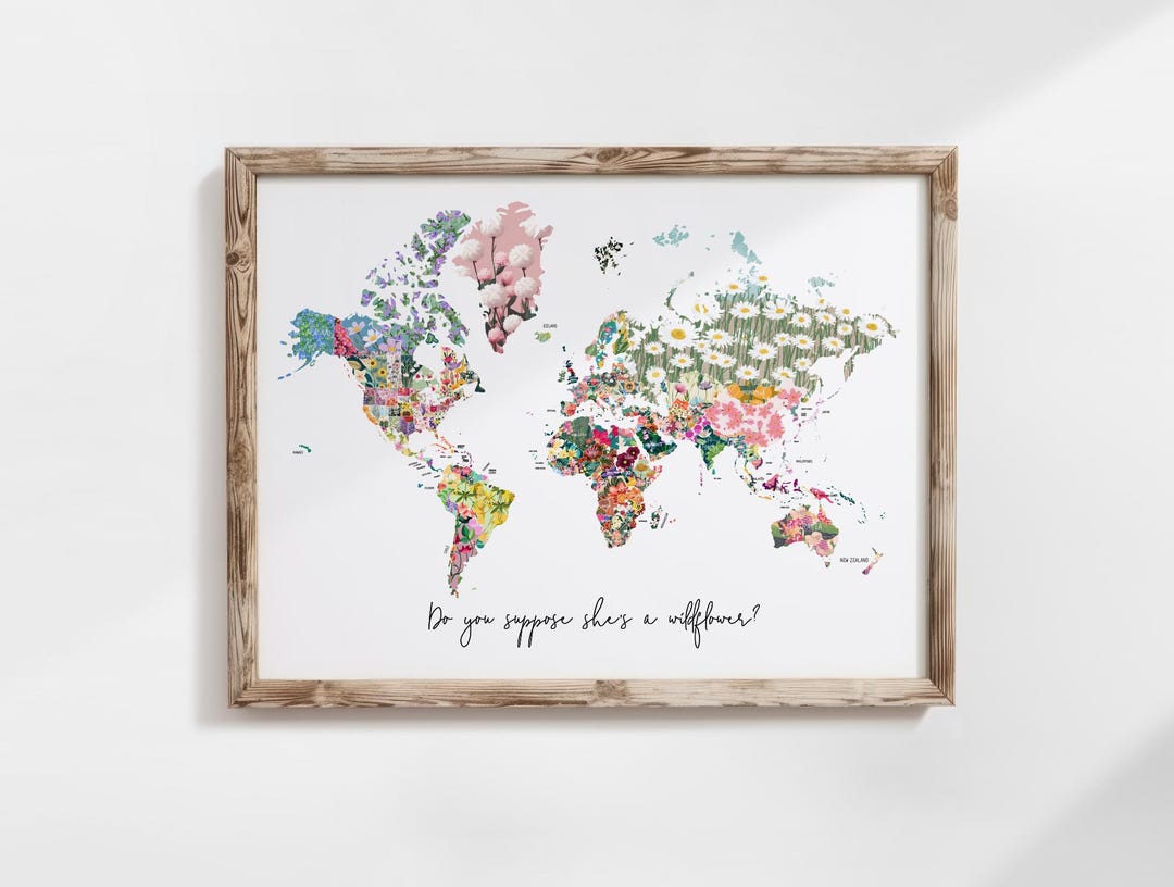 Personalised Scratch off Map Hand Drawn Watercolour World Atlas ...