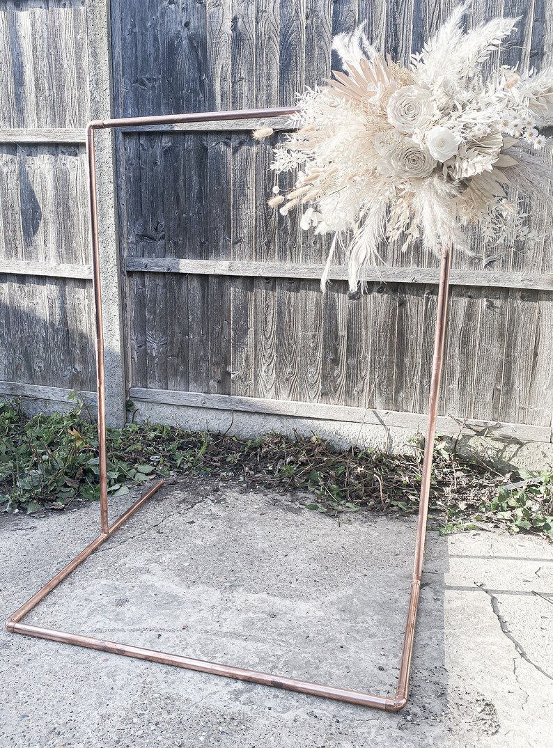 Copper Wedding Backdrop Frame Sign Arch for Flowers & Garlands - Etsy UK