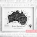 Personalised Map of Australia - World Travel Push Pin Map Framed - Etsy UK
