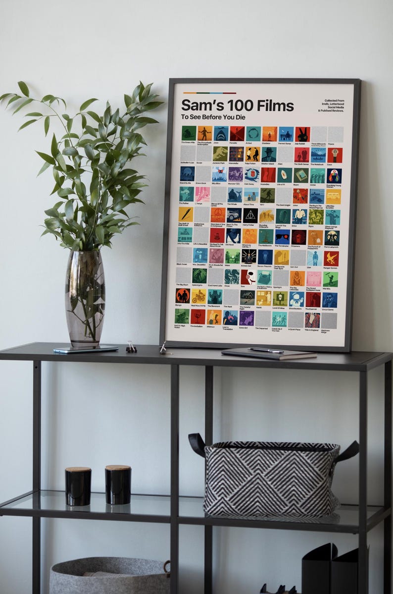 A2 Large 100 Movies Scratch-off Poster – Film & Movie Lovers, Film Fans ...