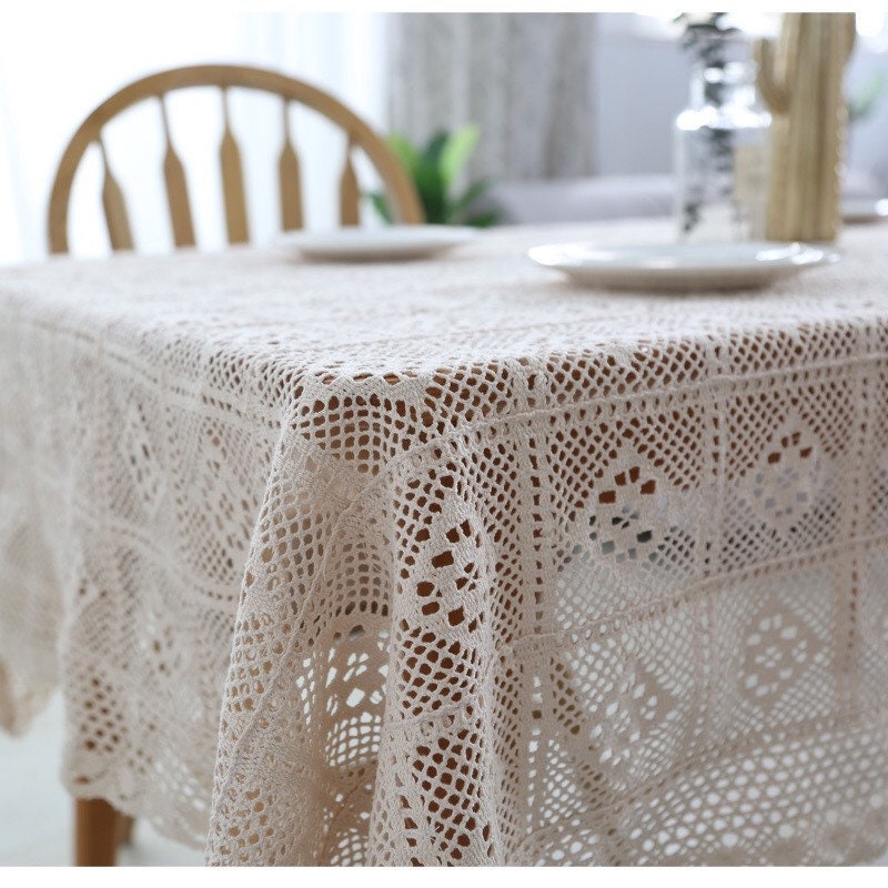 White Lace Tablecloth