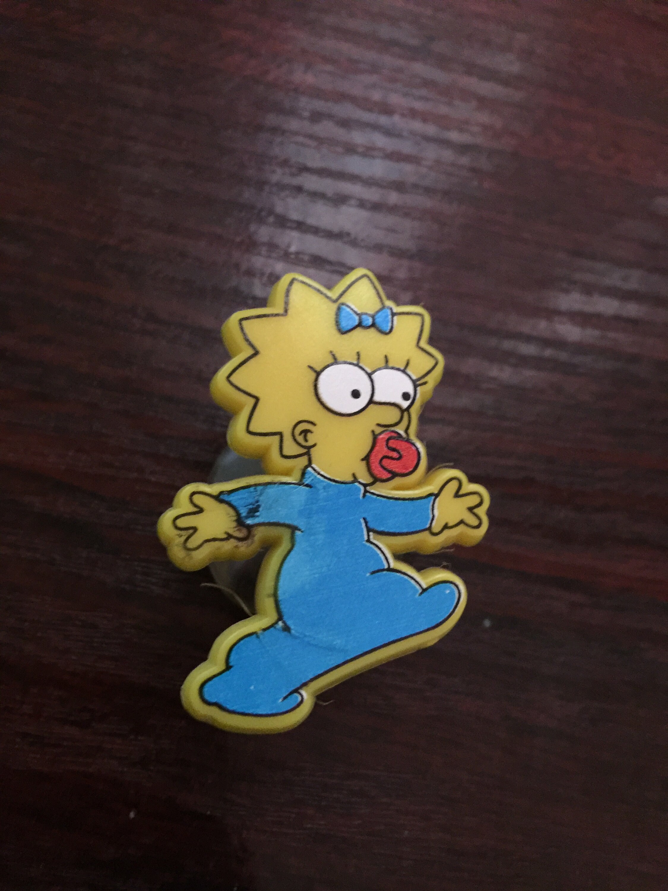 The Simpsons Maggie Suction Stick on Toy - Etsy